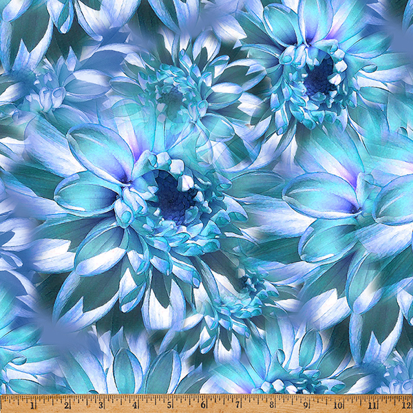 W5398-451-Cornflower , Bloom , Hoffman California Fabric