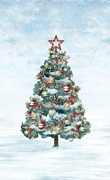 X5597-307-Snow , Cozy Tidings , Hoffman California Fabric