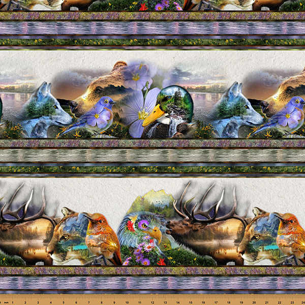X5687-170-Meadow , Wild and Woven , Hoffman California Fabric