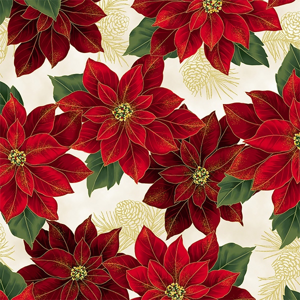 T7746-20G-Natural-Gold , Joyful Traditions , Hoffman California Fabric