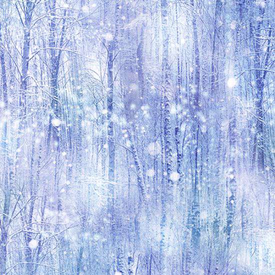 U5033-139-Periwinkle , Winter Bliss , Hoffman California Fabric